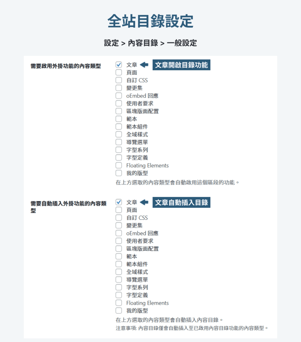 Easy Table of Contents 設定教學：6個基本功能 + 3個付費功能